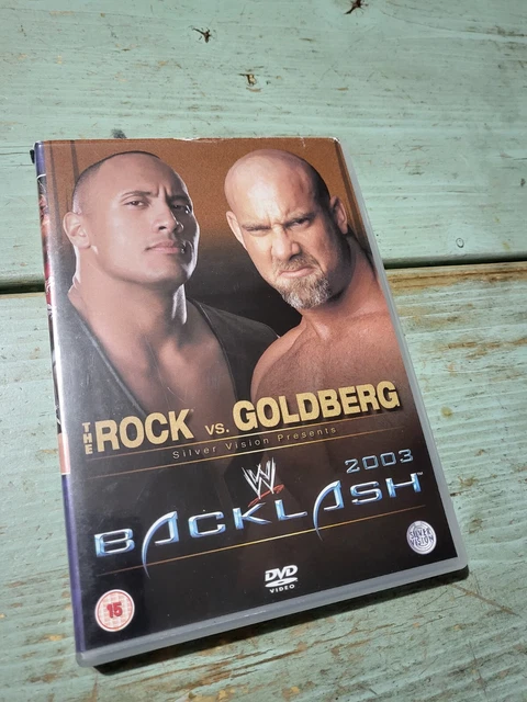 WWE BACKLASH 2003 Dvd THE ROCK vs GOLDBERG TRIPLE H JOHN CENA REY ...