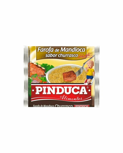 FAROFA DE MANDIOCA Pronta Pinduca Sabor Churrasco - 250G £1.76 ...