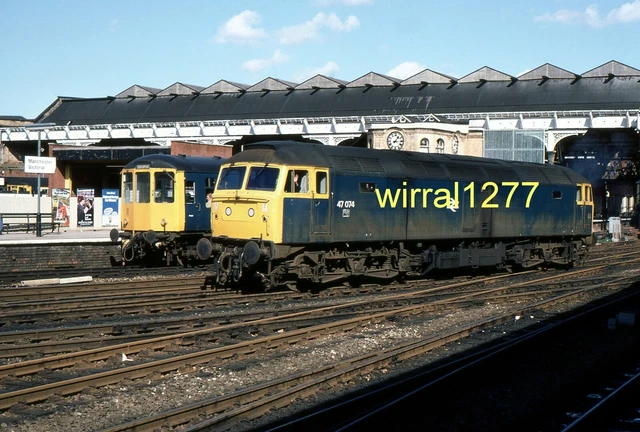 6X4 COLOUR RAILWAY photograph Class 47 47074 at Manchester Victoria 03. ...
