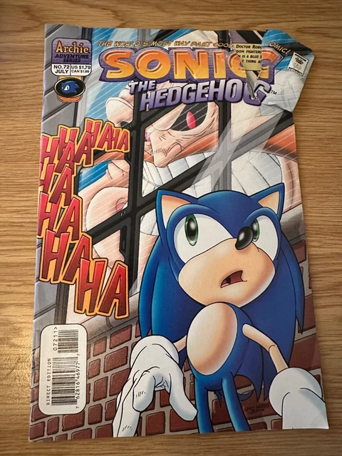 SONIC THE HEDGEHOG comic - Archie - No 72 - Torn front cover £5.00 ...