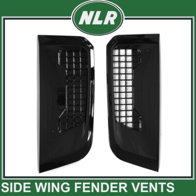 LAND ROVER DEFENDER 2020 onwards Side Wing Fender Vents Gloss Black for ...