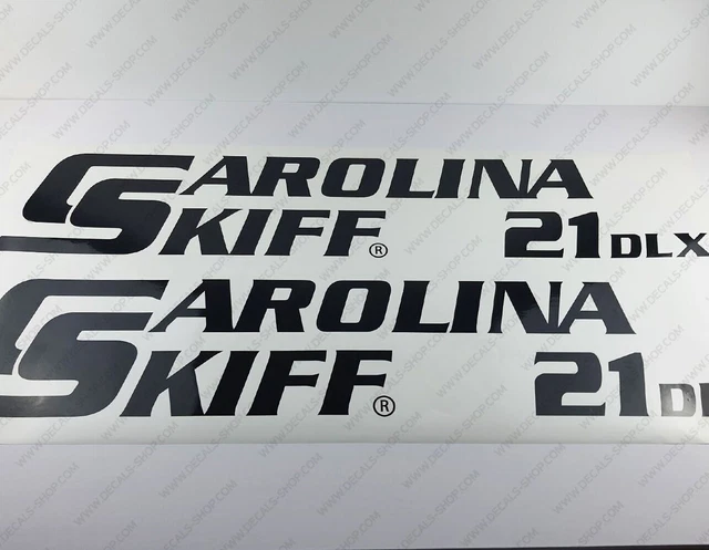 CAROLINA SKIFF 21 DLX BOAT LOGO DECALS STICKERS Set of 2x40" LONG. EUR ...