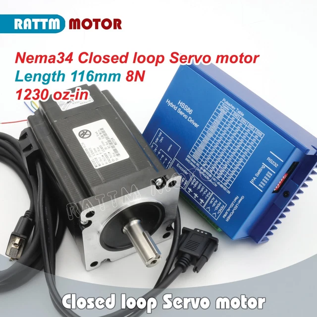 CLOSED LOOP NEMA 23 Stepper Motor with 100:1 Planetary Gearbox Thomson ...