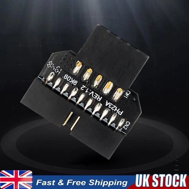 9 PIN ADAPTER Plug Port Converter Motherboard Chassis Accessories £4.69 ...