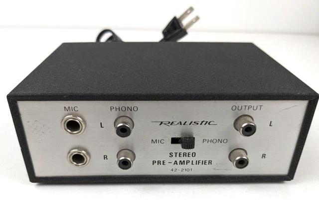REALISTIC 42-2101 STEREO Phono Preamplifier $54.95 - PicClick CA