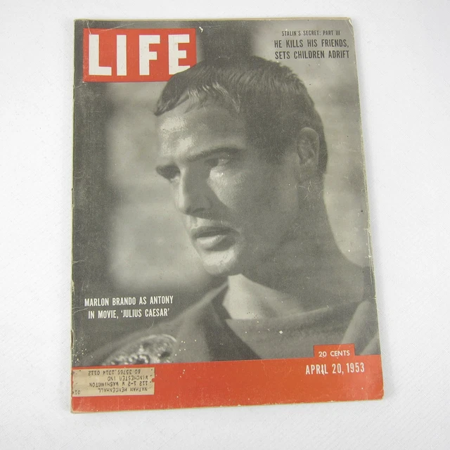 LIFE MAGAZINE APRIL 1953 Marlon Brando, Nellie Melba, Betty Grable ad ...