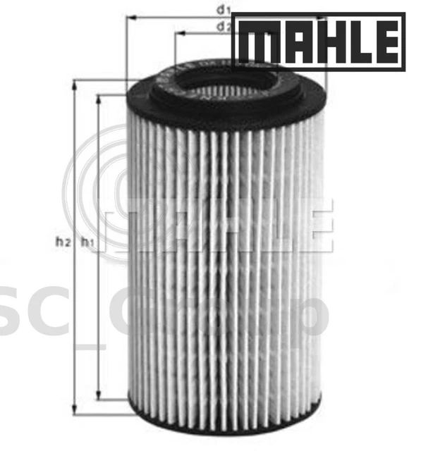 GENUINE MAHLE REPLACEMENT Engine Oil Filter Insert OX 153D2 OX153D2 EUR ...