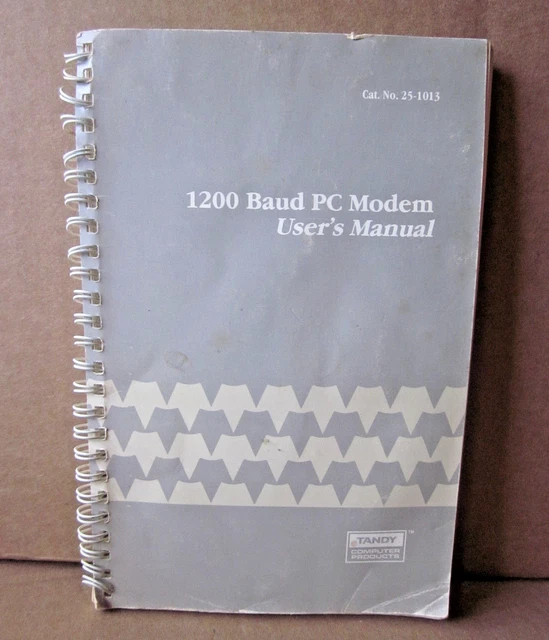1200 BAUD PC MODEM Bedienungsanleitung Tandy TRS-80 Booklet Radio Shack ...