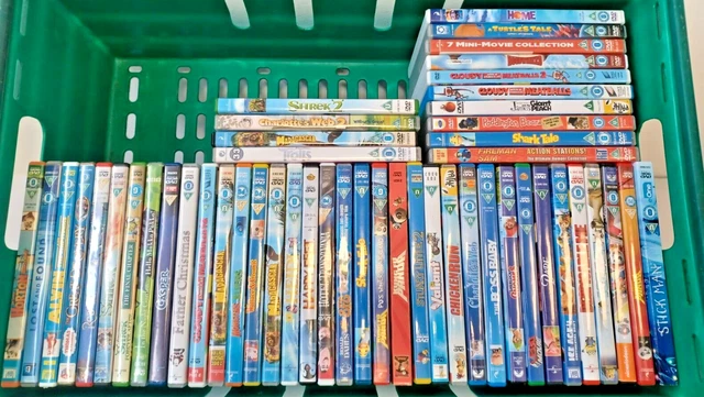 CHILDREN'S KIDS DVD Movie Bundle X50 Mixed Titles - Used - Untested E28 ...