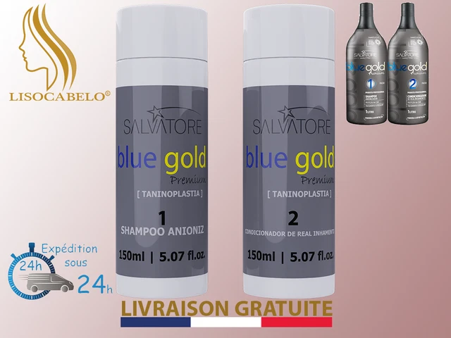 SMOOTHING O TANIN 2x150ml (Taninoplastie) Blue Gold Premium +1 Mask ...