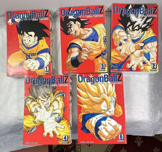 DRAGON BALL Z Shonen Jump Manga VIZBIG Volumes 1, 2, 3, 4 and 6 - First ...