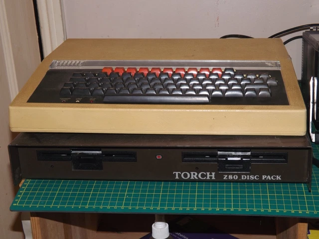 BBC MICRO COMPUTER model B with TORCH Z80 dual disc pack + twomeg 128K ...