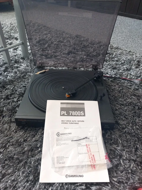 PLATINE TOURNANTE STÉRÉO Samsung PL 7800S noir portable vinyle filaire disque disque dur lecteur ...