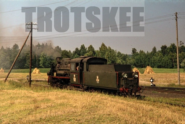 35MM SLIDE PKP Poland Railways Steam Loco Px48 1745 Rozalin 1977 Original Polish EUR 4,76 ...