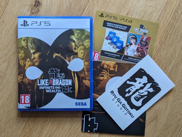 LIKE A DRAGON: Infinite Wealth (PS5 Game) + Poster + Sticker + Booster ...