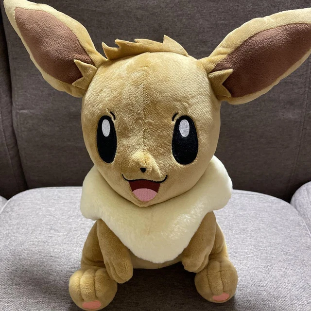 POKEMON CENTER ORIGINAL Plush Eevee sitting Life-size / Doll Cushion JP ...