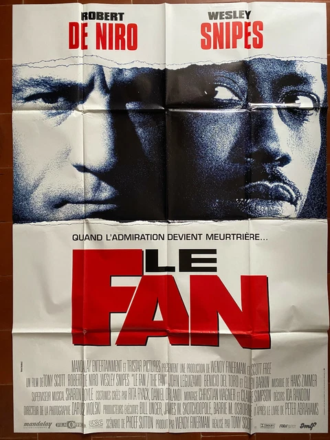 AFFICHE LE FAN Tony SCOTT Robert DE NIRO Wesley SNIPES Baseball ...