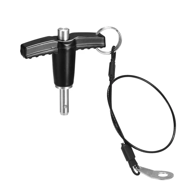 T HANDLE LOCKING Pins, Push-Button Quick Release Pin with Lanyard (6mm ...