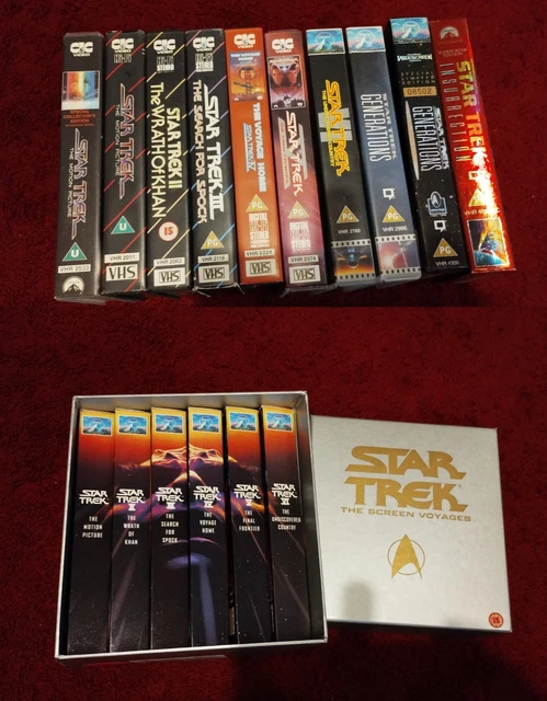 STAR TREK MOVIES VHS (16 tapes) £21.50 - PicClick UK