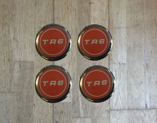 TRIUMPH TR6 WHEEL centre badge Hub cap set of brand new Top quality ...