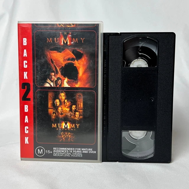 RARE VHS VIDEO Cassette Movie The Mummy/The Mummy Returns BACK-2-BACK ...