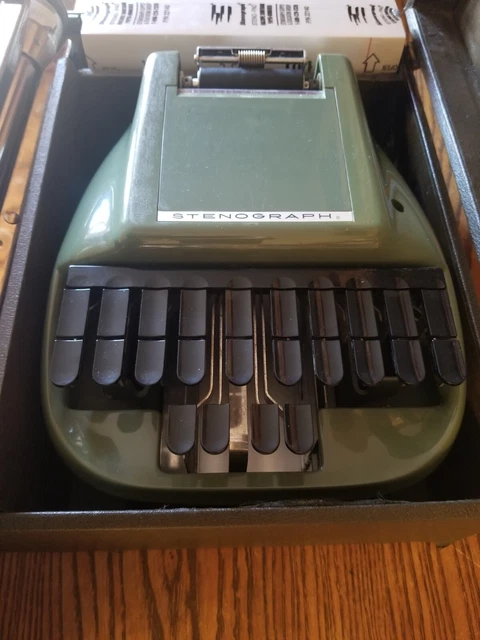 STENOGRAPH STENOTYPE COURT Reporter Model Shorthand Machine WORKS Hard ...