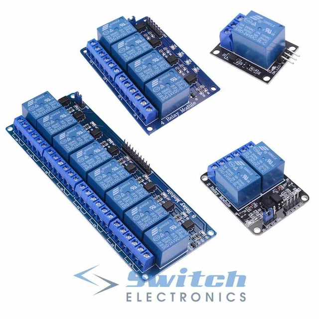 5V 12V 24V 1/2/4/8 Channel Relay Board Module Arduino Raspberry Pi PIC ...