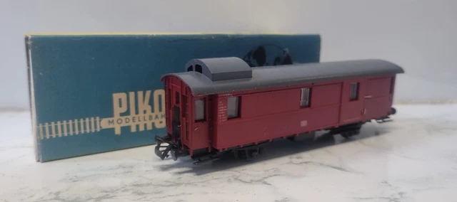 PIKO 5/6606/022 BAGGAGE Car HO Vintage Railway German DB Red £20.00 ...