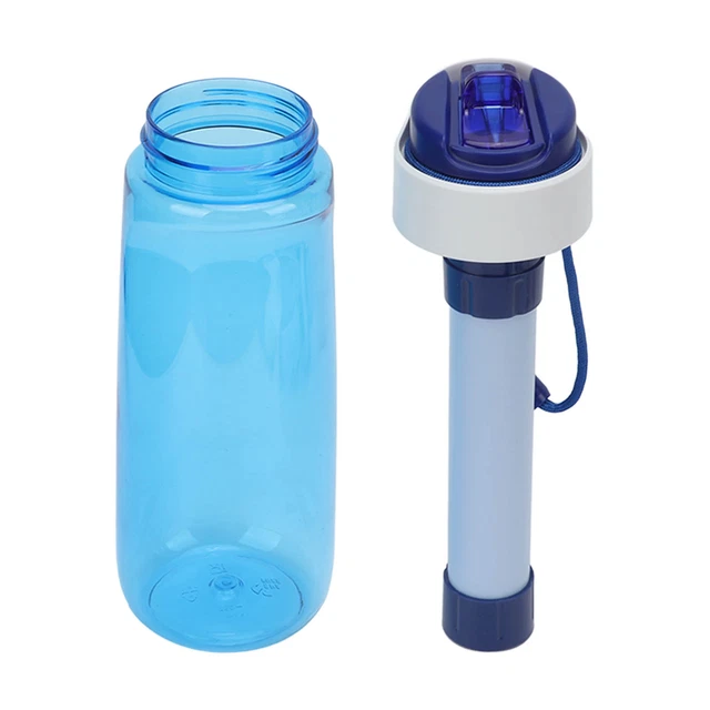 WATER BOTTLE WITH Filter 750ML Portable Removable Washable Multi Layer ...