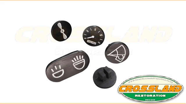 LAND ROVER SERIES 3 Dash Panel Instrument symbols Switch Tags Set £15. ...