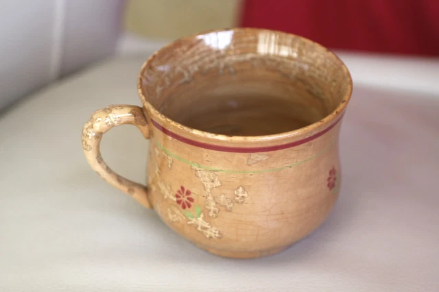 RARE BOL TASSE déjeuner anse ancien Gien modèle Christiane - vernissé ...