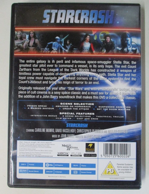 STARCRASH - DAVID Hasselhoff, Caroline Munro, Christopher Plummer - DVD ...