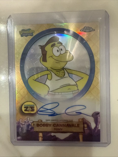 2025 TOPPS CHROME SpongeBob Bobby Cannavale As Tony Autograph Auto B391 ...