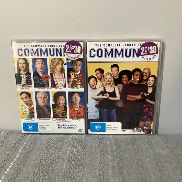 COMMUNITY : COMPLETE Season 1 & 2 - DVD Region 4 - US Sitcom Comedy $10 ...