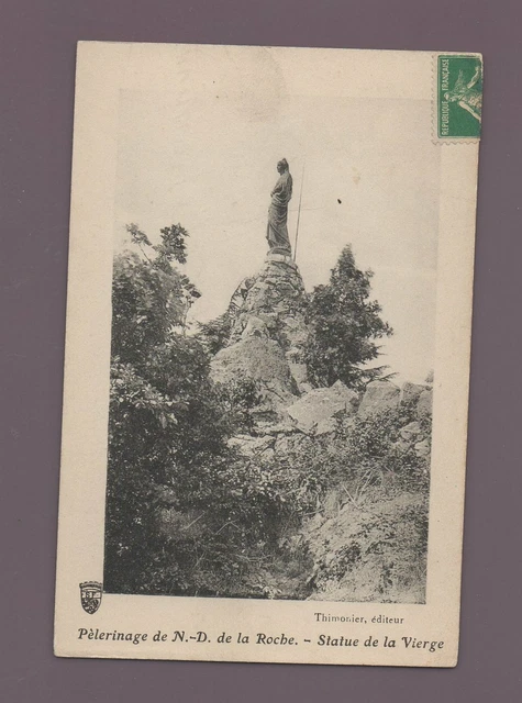 PÈLERINAGE DE NOTRE Dame de la Roche - Statue de la Vierge (C2227) EUR ...