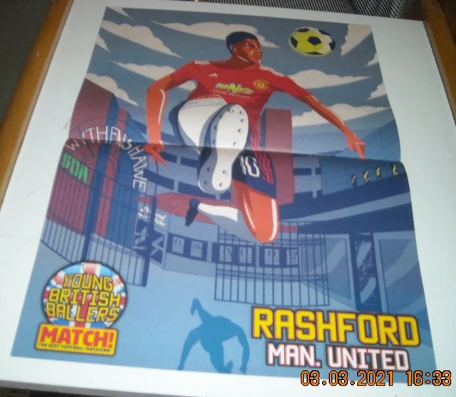 MATCH!-POSTER 2021-MANCHESTER UNITED & England-Marcus Rashford £1.99 ...
