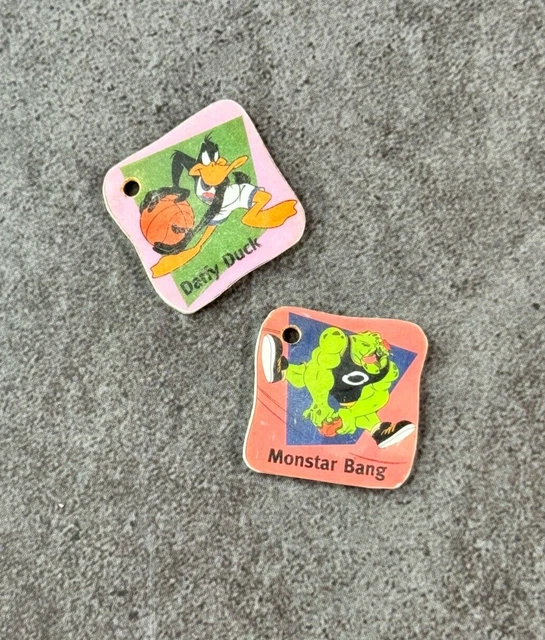 2X VINTAGE 1990S Australian KRAFT Promotional - Space Jam - Name Tags ...