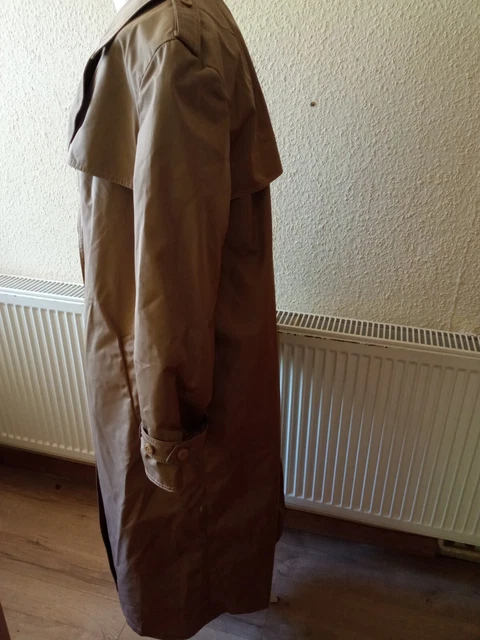 VINTAGE VEB ARNSTÄDTER Regenmantel Gr. 42/44 Pvc DDR Trenchcoat 60er ...