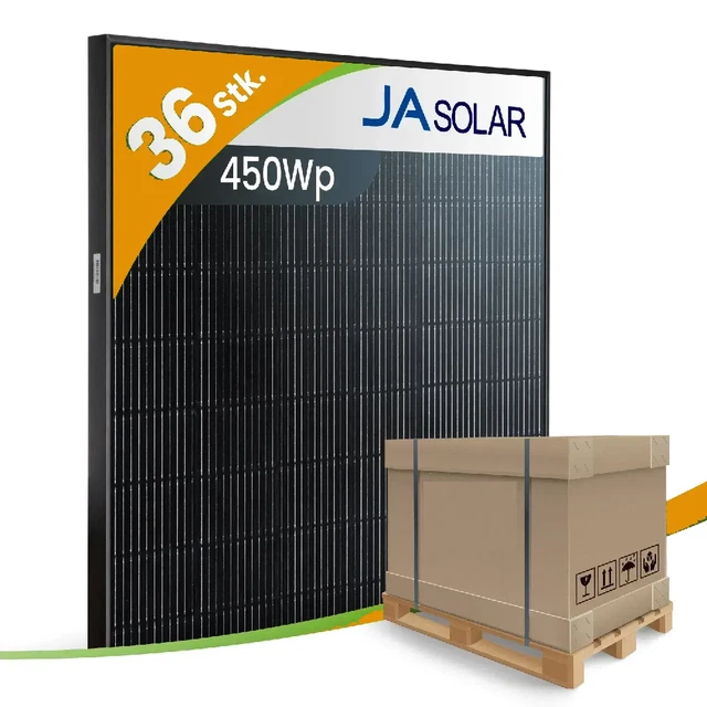 JA SOLAR JAM54D41-LB/450WP Bifazial Glas-Glas Fullblack (Palette) EUR 2.489,99 - PicClick DE