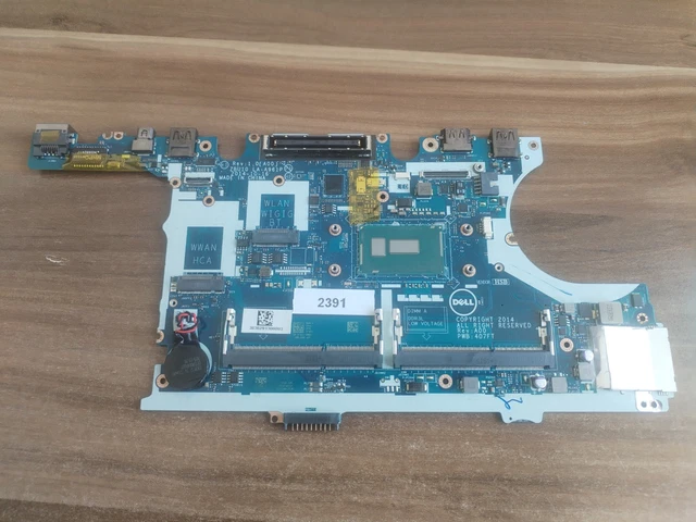 DELL LATITUDE E7450 i5-5300U Motherboard ZBU10 LA-A961P Rev 1.0 A00 £43 ...