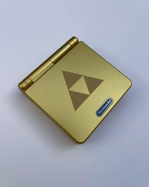 NINTENDO GAMEBOY ADVANCE AGS-001 GBA SP Zelda Gold Tri-Force nuova ...