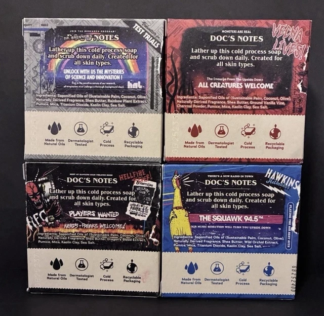 DR. SQUATCH X Stranger Things LIMITED EDITION Season 5 Soaps FULL SET ...