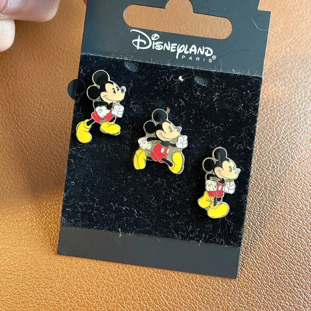 DISNEYLAND PARIS MICKEY Mouse Mini 3 PIN SET RARE Miniature Disney ...