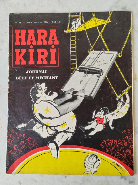 HARA KIRI REVUE MENSUEL N°16 1962 TBE COMPLET fred cavanna wolinski choron EUR 60,00 - PicClick FR