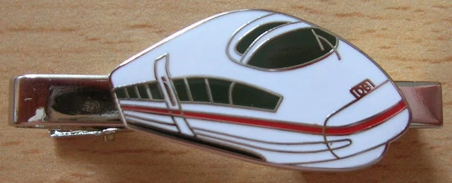 KRAWATTENKLAMMER E-TRIEBWAGEN ICE 3 / ICE3 weiß/rot Eisenbahn Railway ...