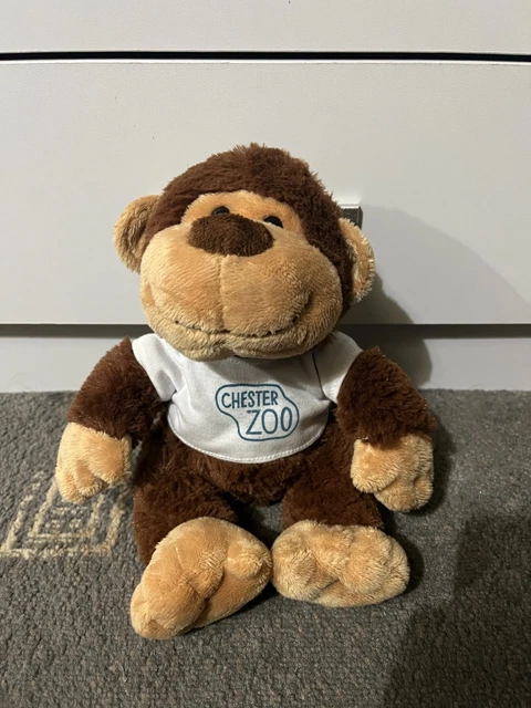 CHESTER ZOO RAVENSDEN Monkey Soft Toy Plush 10" £12.99 - PicClick UK