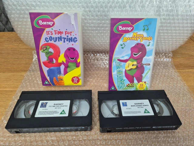 VINTAGE BARNEY VHS Video Cassette Tape Bundle Time For Counting More ...