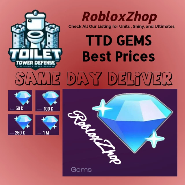 Fast Delivery Roblox Codes Toilet Tower Defense ALL UNITS + GEMS – Fast ...