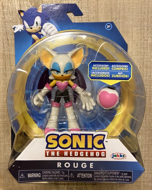 SONIC THE HEDGEHOG Rouge The Bat With A Heart Bomb 4” Action Figure New ...