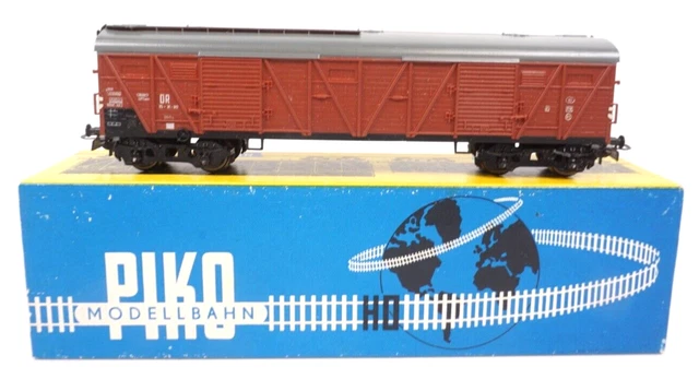 PIKO H0 ME 132-01 Gedeckter Güterwagen DR - neue Radsätze - Unbespielt ...